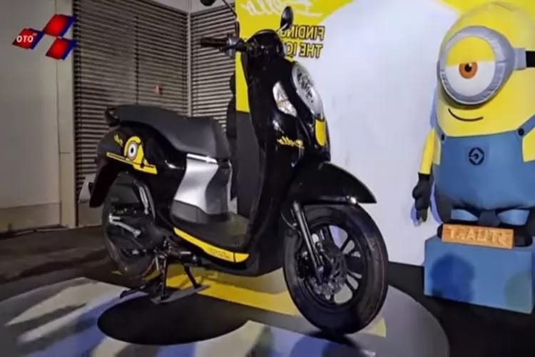 Honda Luncurkan Motor Scoopy Unik Versi Minions, Begini Tampilannya